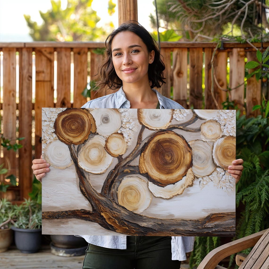 Dopaprint UNFRAMED PAPER POSTER Roots And Rings Ii – Abstract Nature ...