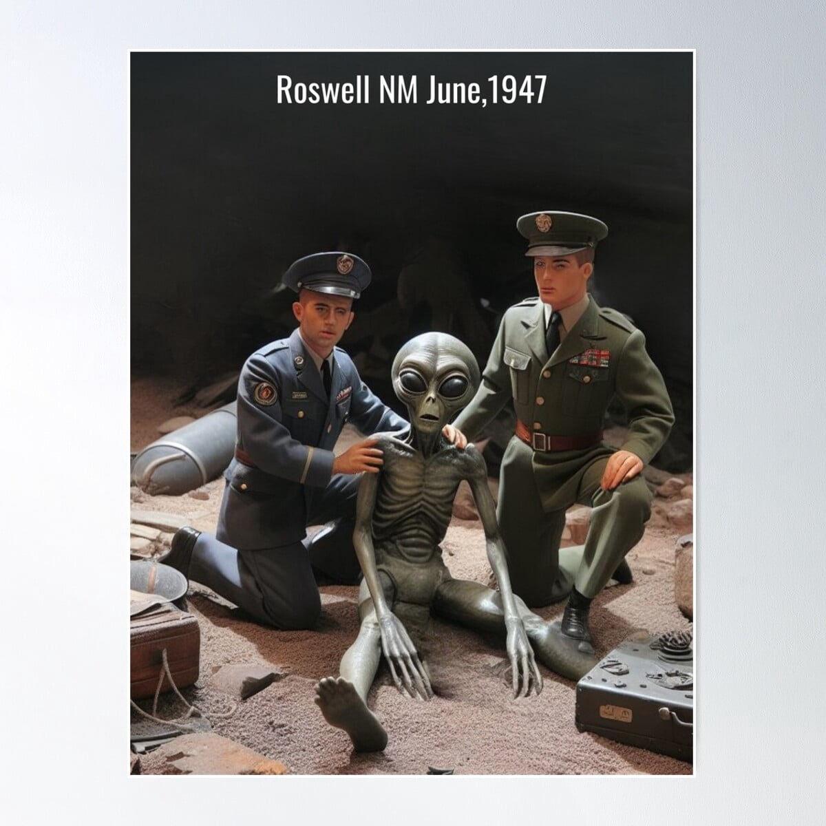 Dopaprint UNFRAMED PAPER POSTER Roswell Ufo Poster Wall Art, Modern ...