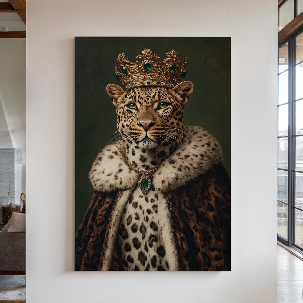 Dopaprint UNFRAMED PAPER POSTER Royal Leo.Pard Poster Art - Regal Leo ...