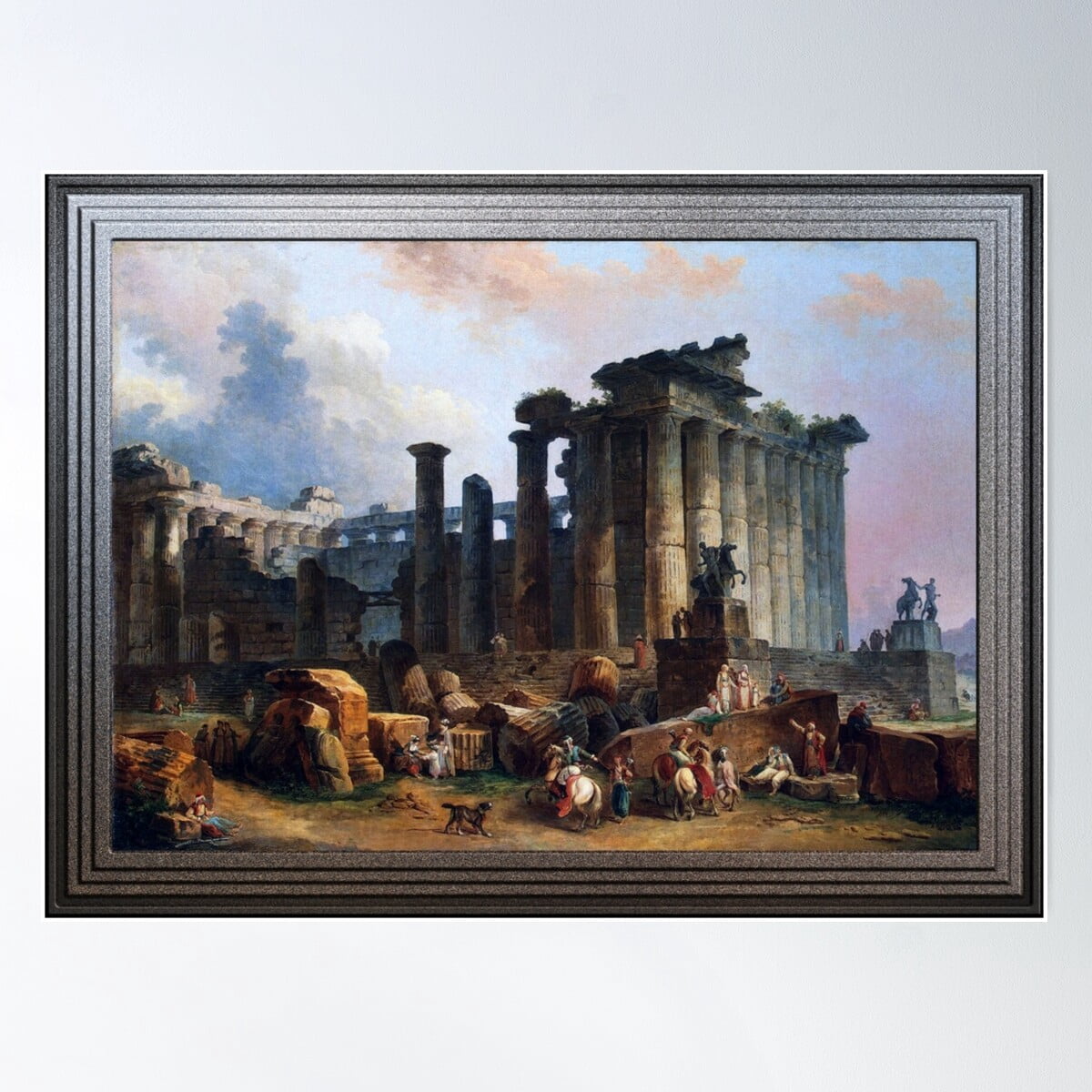 Dopaprint UNFRAMED PAPER POSTER Ruins Of A Doric Temple By Hubert ...