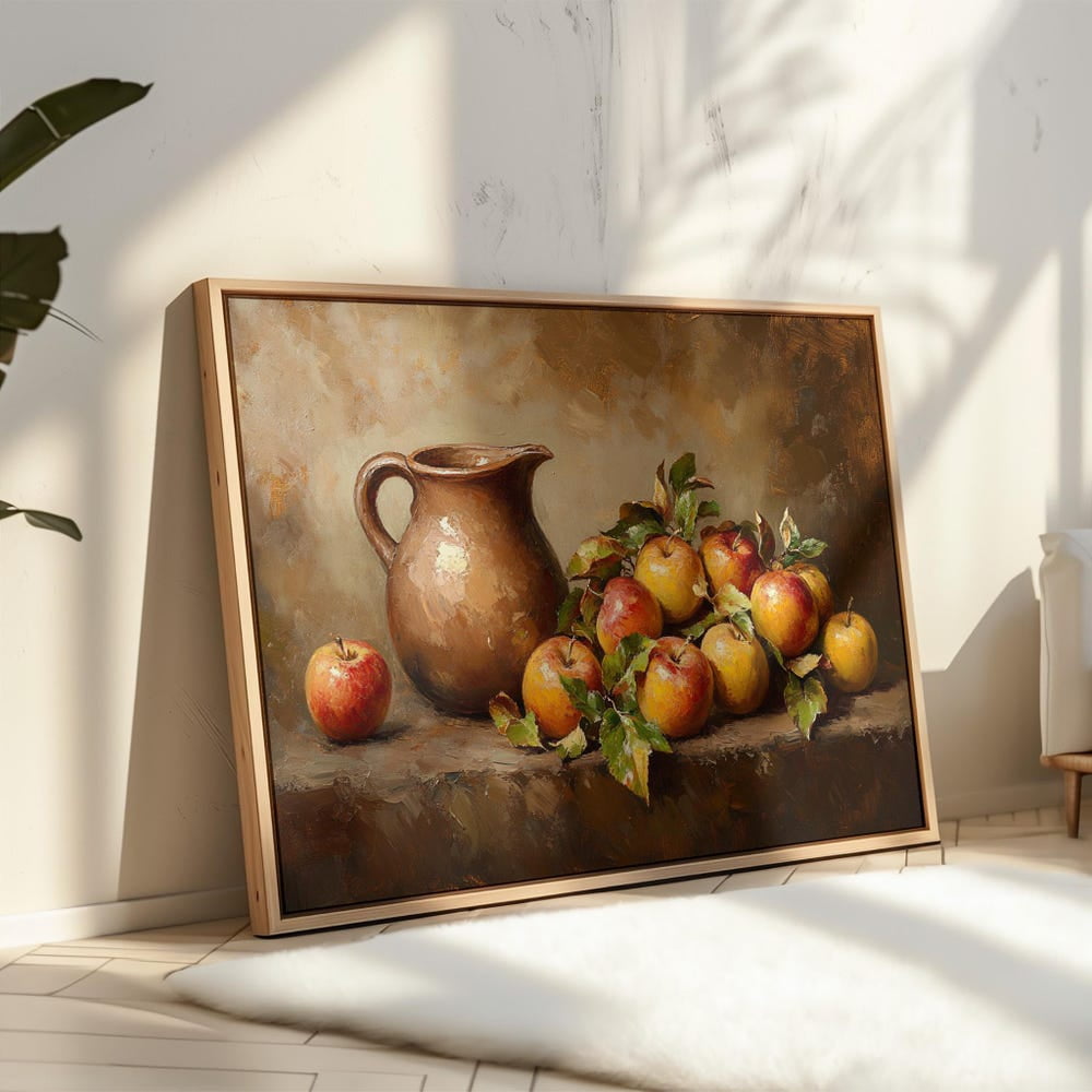 Dopaprint UNFRAMED PAPER POSTER Rustic Hand-Painted Apple Still Life ...