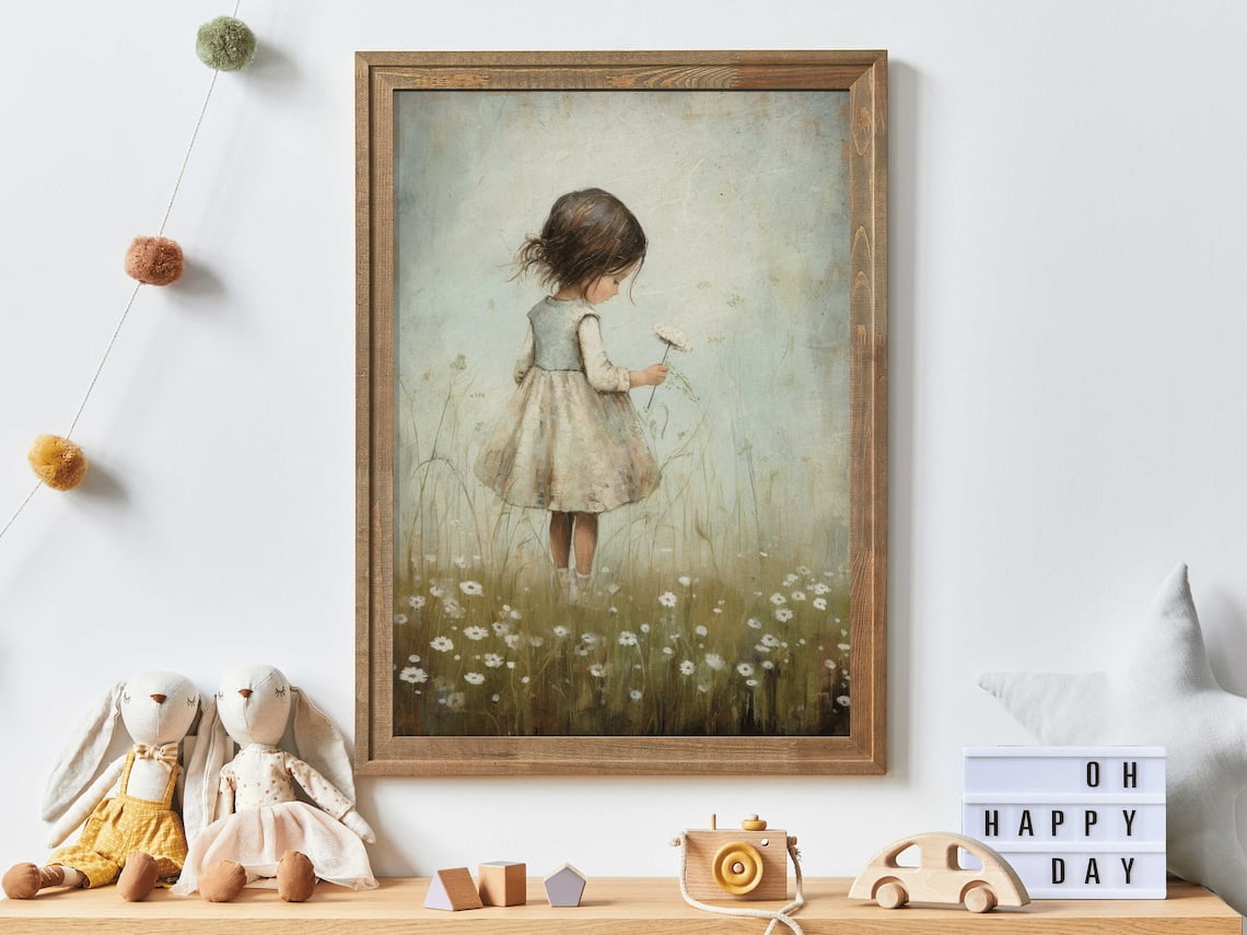 Dopaprint UNFRAMED PAPER POSTER Rustic Nursery Decor, Girly Wall Art ...