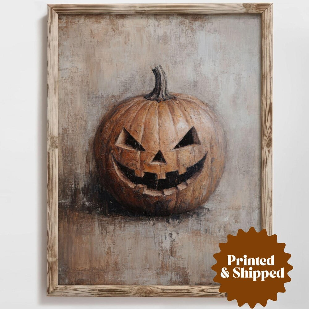 Dopaprint UNFRAMED PAPER POSTER Rustic Skull Pumpkin Vintage Drawing ...