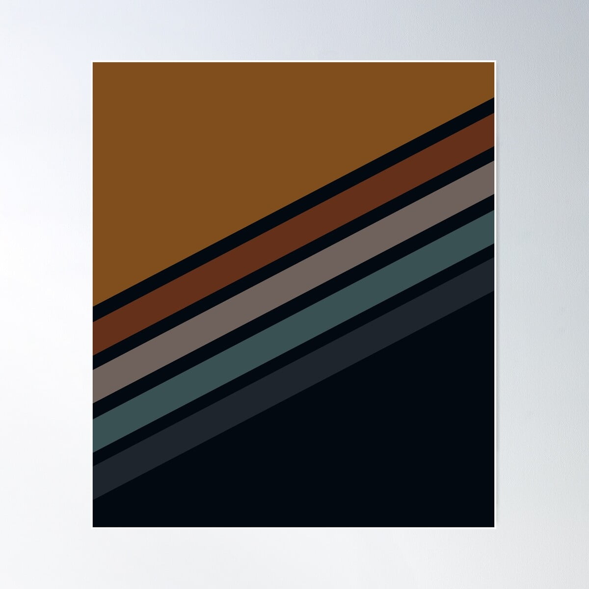 Dopaprint UNFRAMED PAPER POSTER Rusty Retro Car Racing Stripes Poster ...