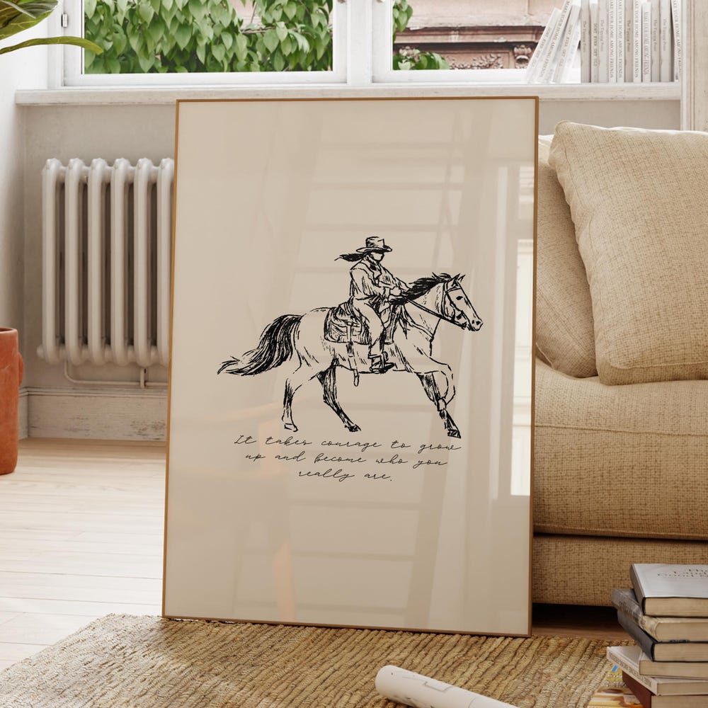 Dopaprint UNFRAMED PAPER POSTER Saddle Up Print, Motivational Poster ...