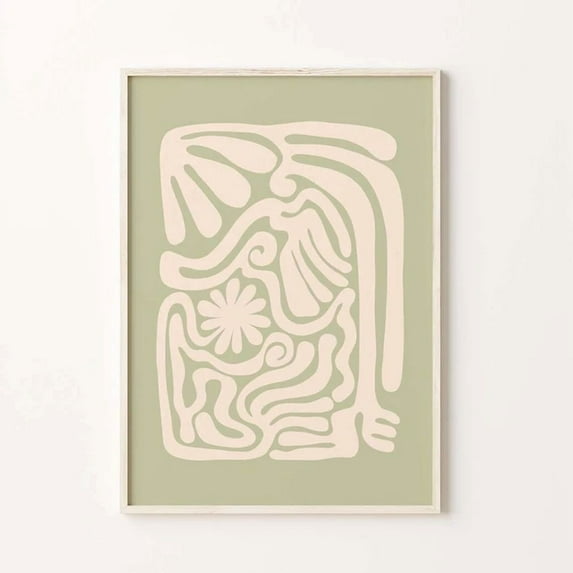 Dopaprint UNFRAMED PAPER POSTER Sage Green Abstract Poster Art, Home ...