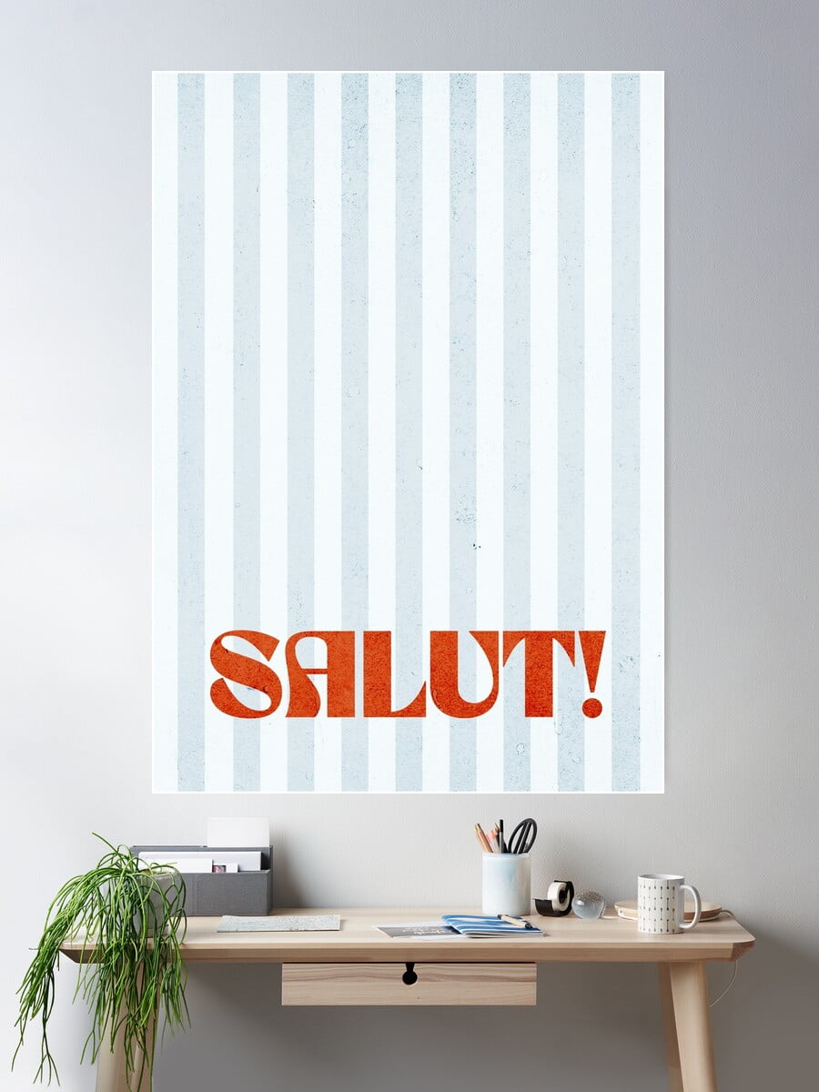 Dopaprint UNFRAMED PAPER POSTER Salut! French Greeting Poster ...