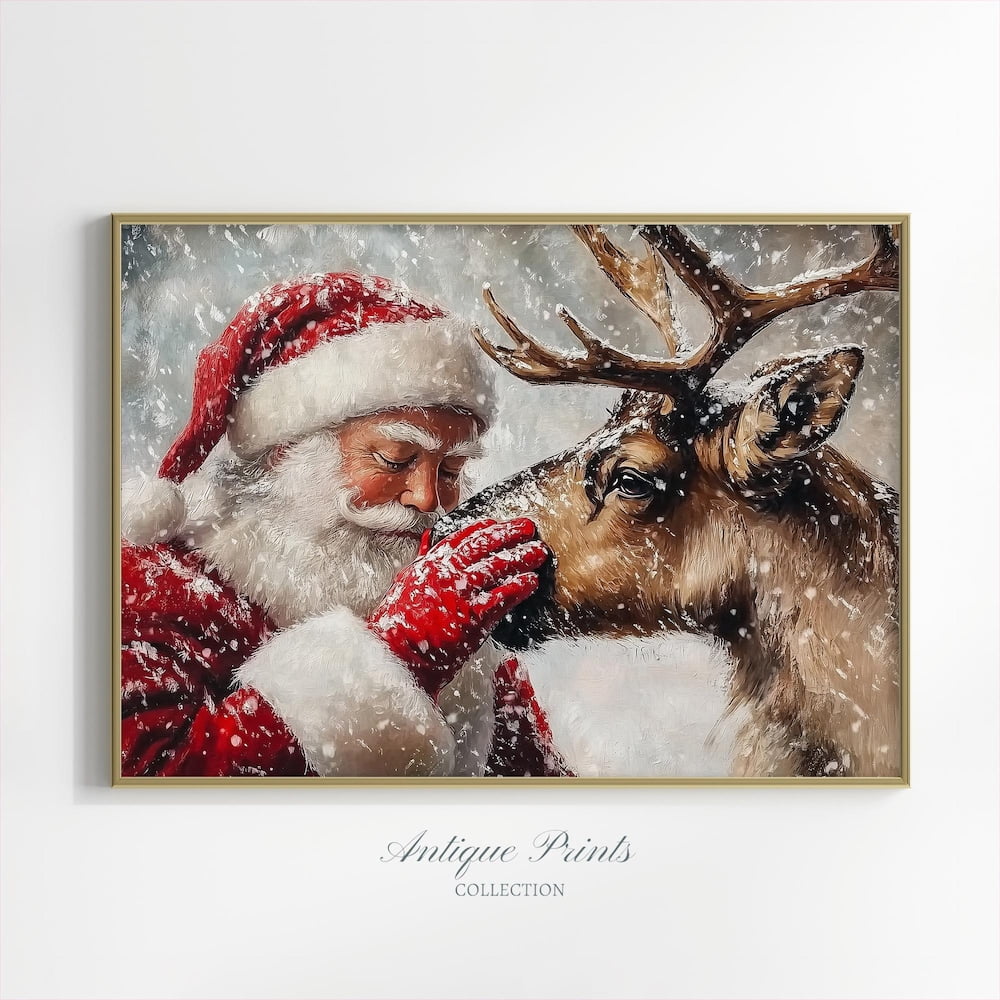 Dopaprint UNFRAMED PAPER POSTER San.Ta Claus Wall Art, Chri.Stm.As ...