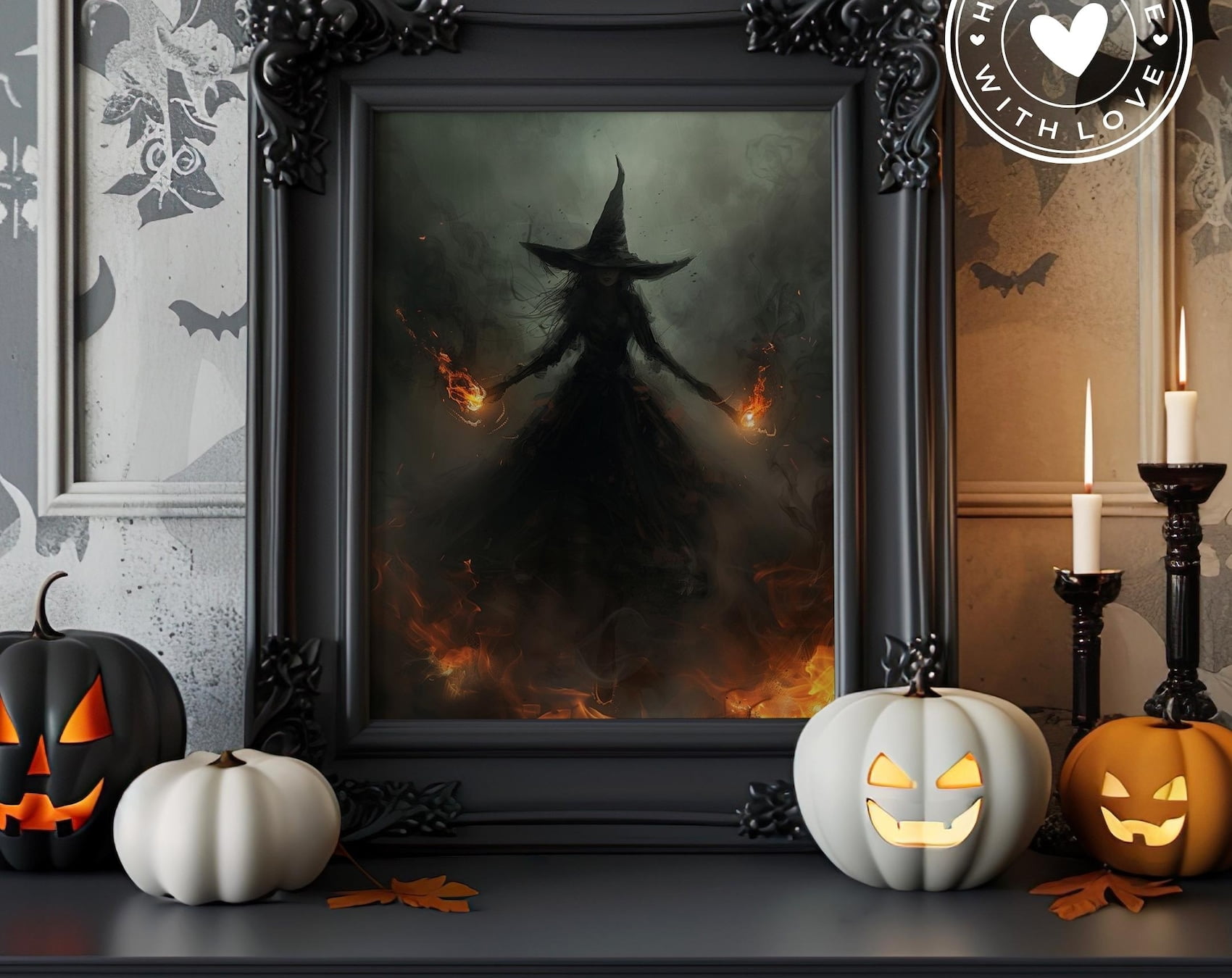 Dopaprint UNFRAMED PAPER POSTER Scary Witc.H Hal.Low.Een Poster Spooky ...