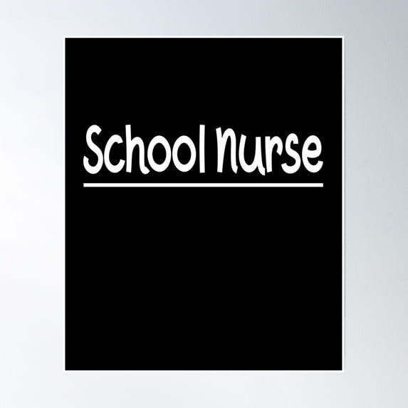 Dopaprint UNFRAMED PAPER POSTER School Nurse Simplistic Cute Registered ...