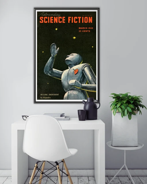 Dopaprint UNFRAMED PAPER POSTER Science Fiction Magazine Poster - March ...