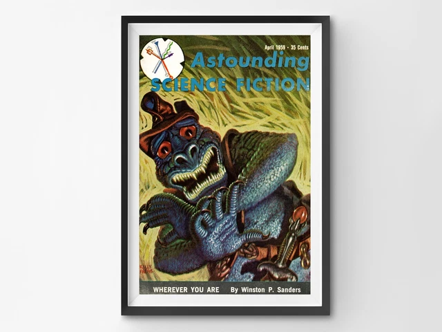 Dopaprint UNFRAMED PAPER POSTER Science Fiction Poster - April 1959 ...