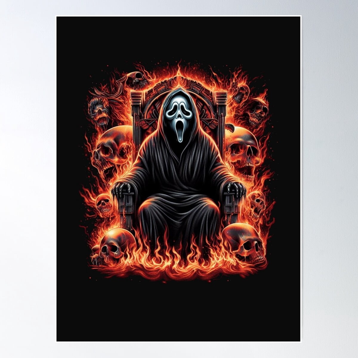 Dopaprint UNFRAMED PAPER POSTER Scream: Ghostface Throne In Hell Poster ...