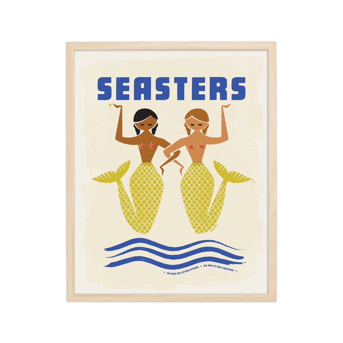 Dopaprint UNFRAMED PAPER POSTER Seasters, Mermaids, Sisters, Women Of ...