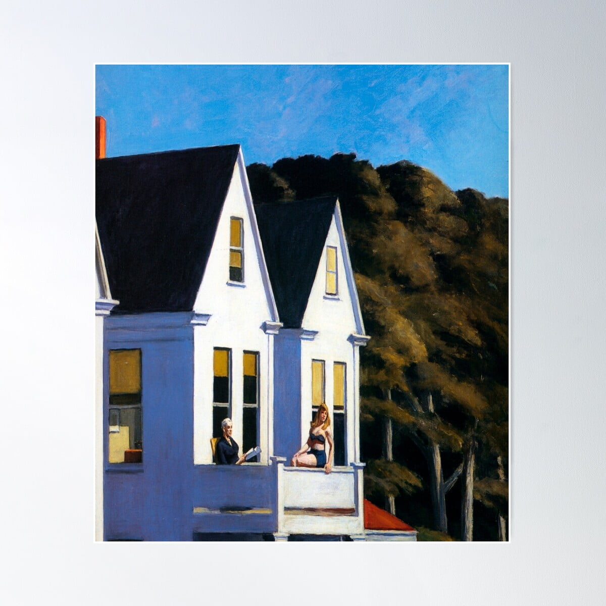 Dopaprint UNFRAMED PAPER POSTER Second Story Sunlight-Edward Hopper ...