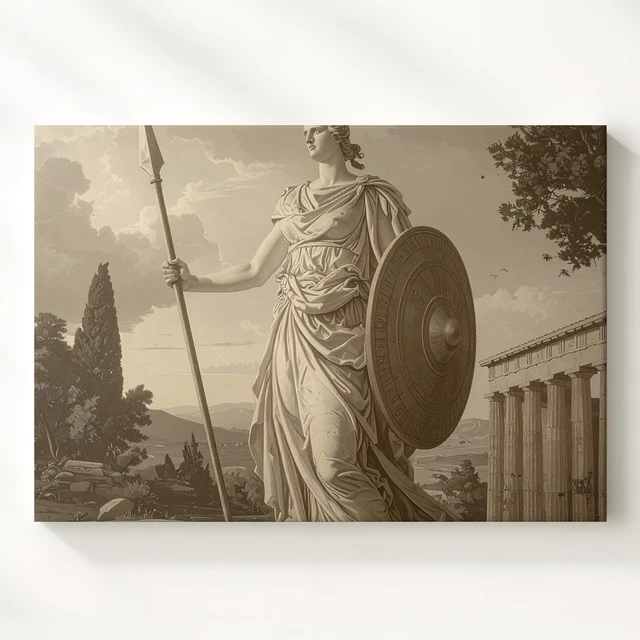 Dopaprint UNFRAMED PAPER POSTER Sepia Athena Posterancient Greek ...