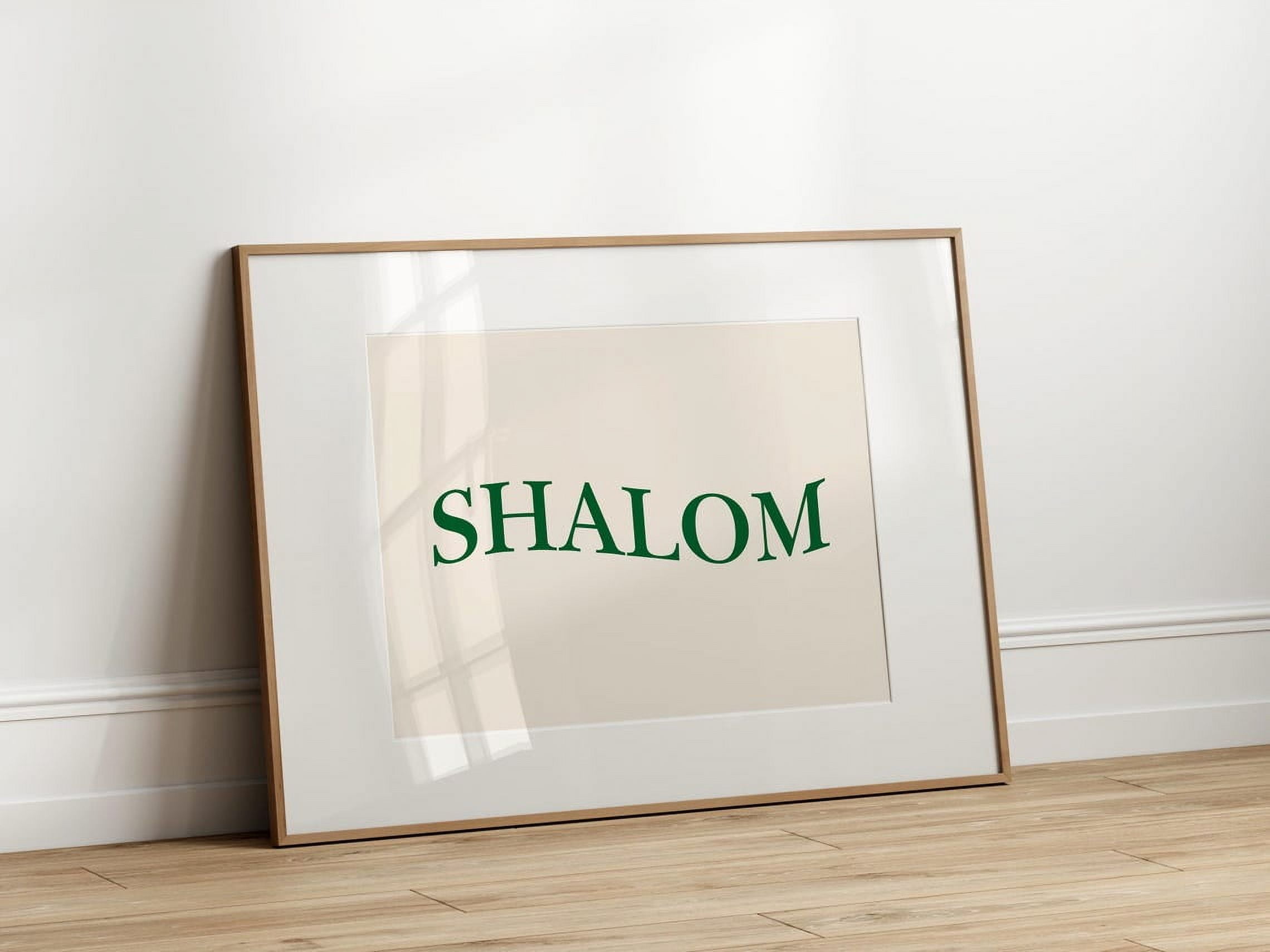 Dopaprint UNFRAMED PAPER POSTER Shalom Print, Christian Wall Art ...