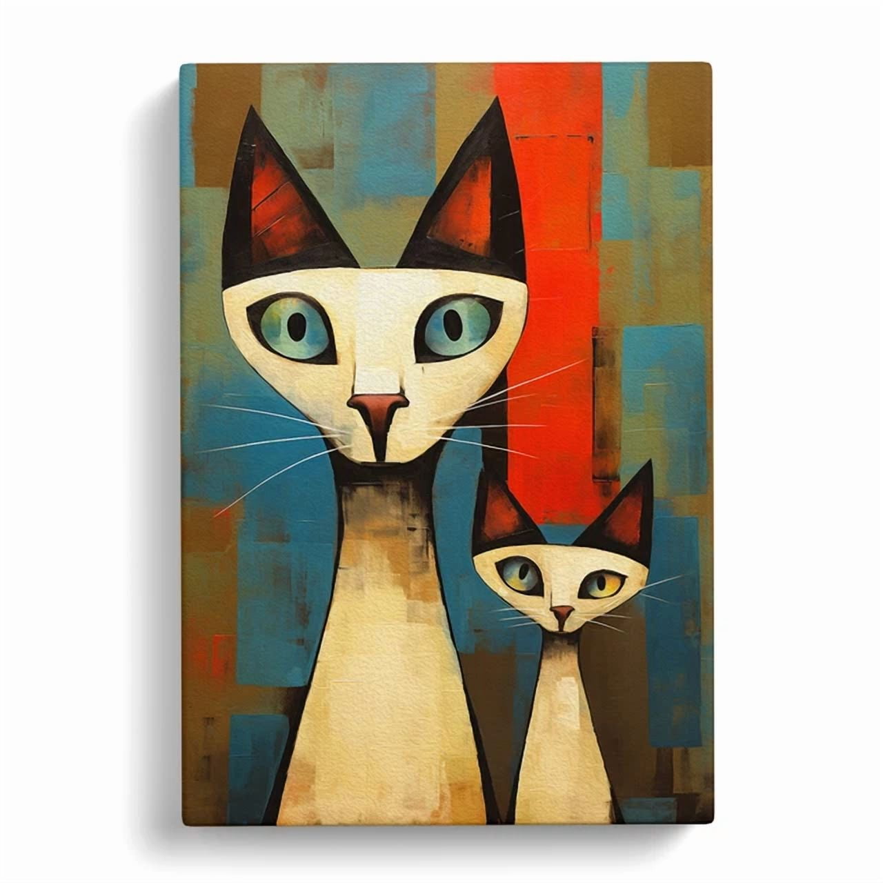 Dopaprint UNFRAMED PAPER POSTER Siamese Cat Dadaism No.2 Wall Art Print ...