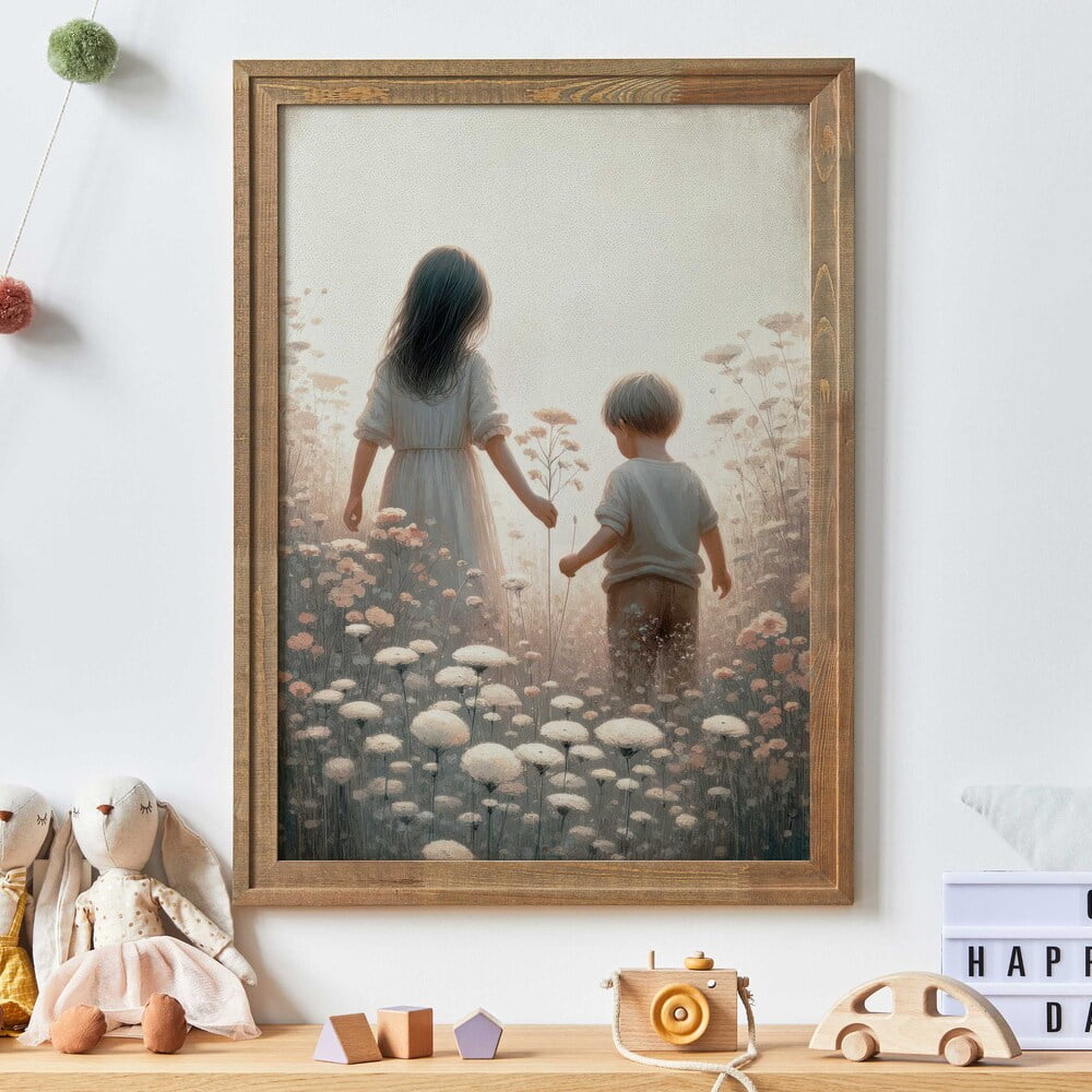 Dopaprint UNFRAMED PAPER POSTER Sibling Print, Brother & Sister Wall ...