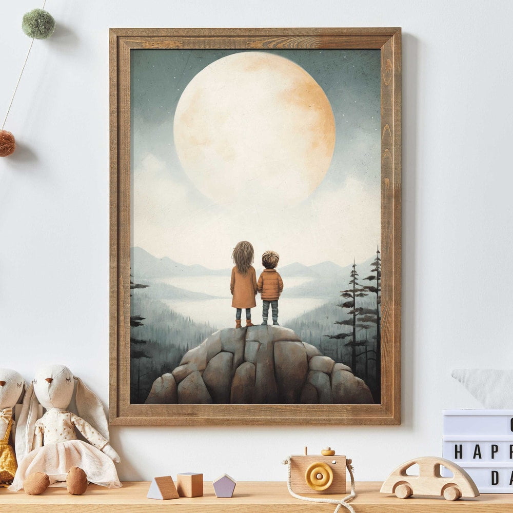 Dopaprint UNFRAMED PAPER POSTER Siblings Print, Brother & Sister Wall ...