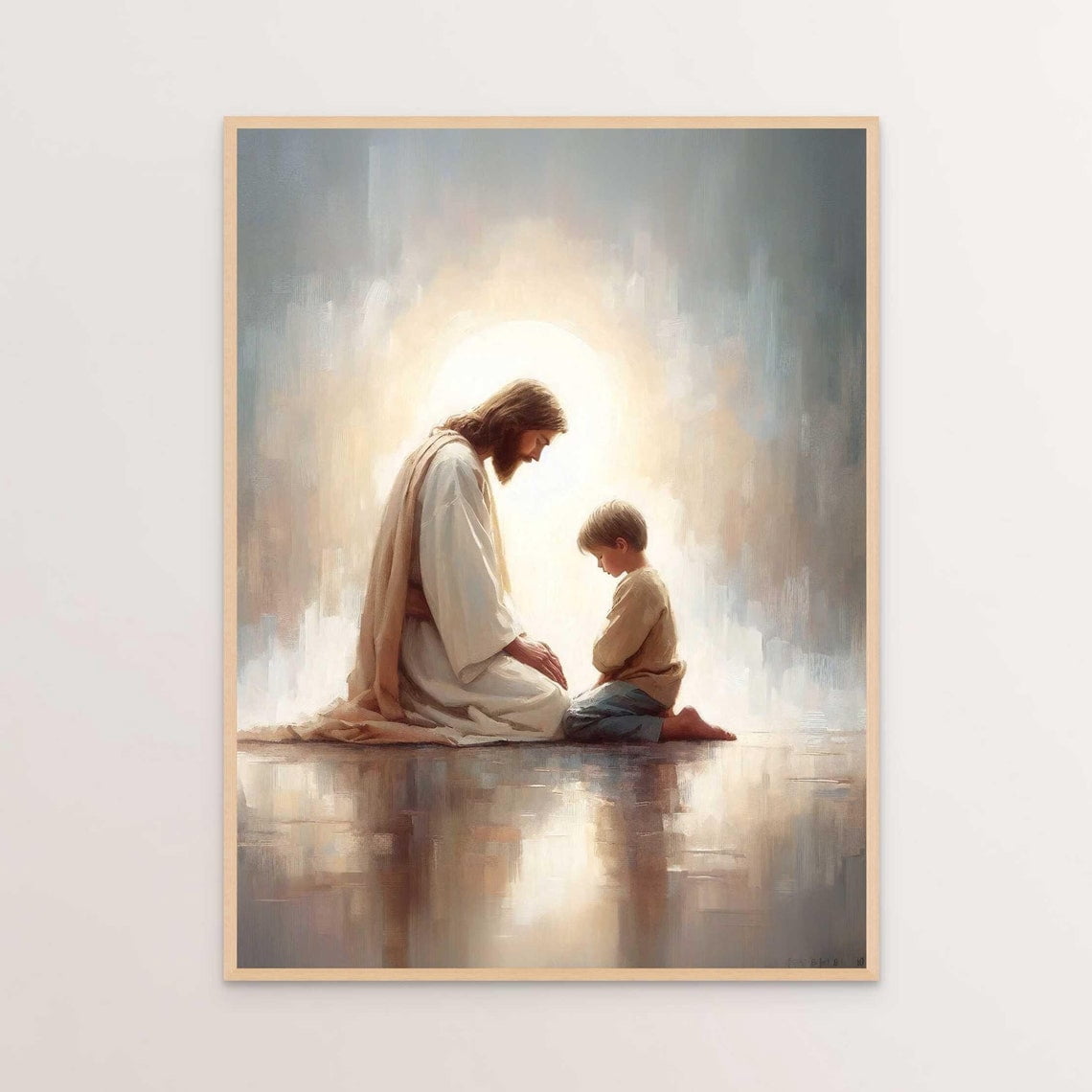 Dopaprint UNFRAMED PAPER POSTER Silent Prayers, Christian Painting ...