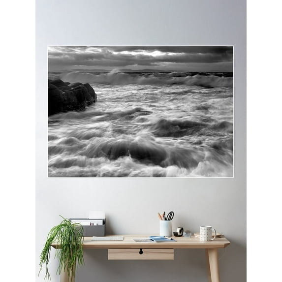 Dopaprint UNFRAMED PAPER POSTER Silver Surf Poster Wall Art, Modern ...