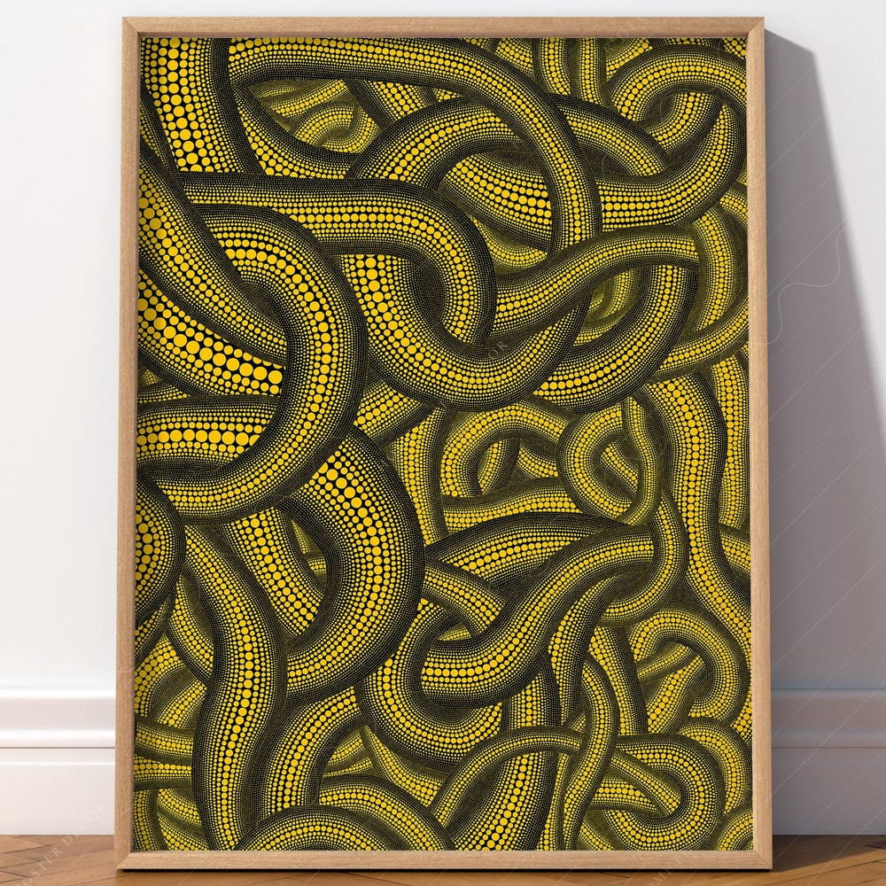 Dopaprint UNFRAMED PAPER POSTER Snakes Print By Yayoi Kusama Japanese ...