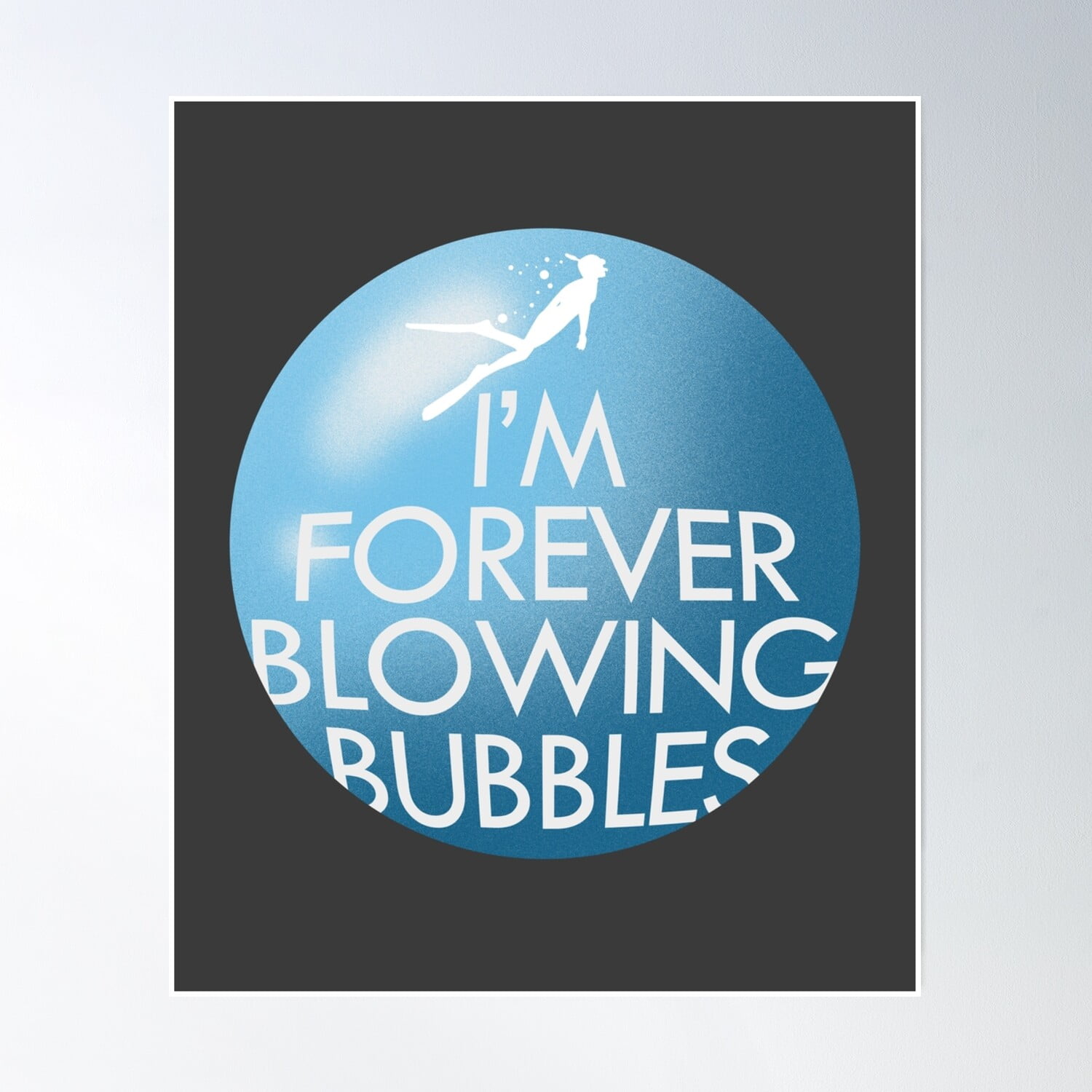 Dopaprint UNFRAMED PAPER POSTER Snorkel Im Forever Blowing Bubbles ...