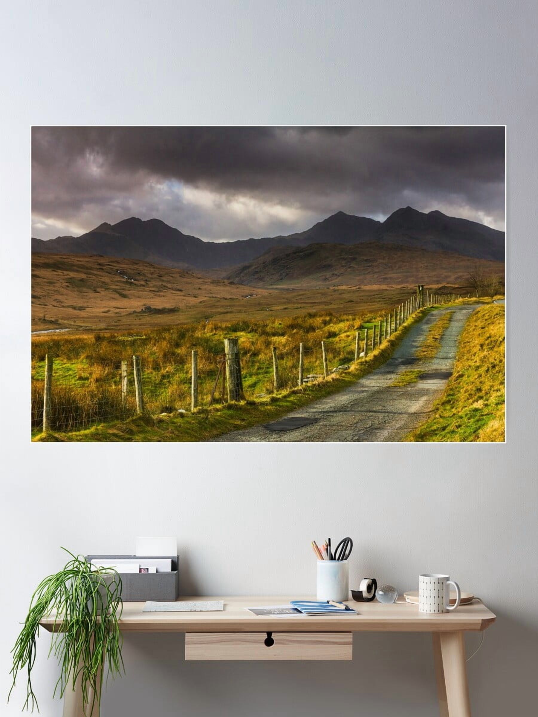 Dopaprint UNFRAMED PAPER POSTER Snowdon Horseshoe, Snowdonia National ...
