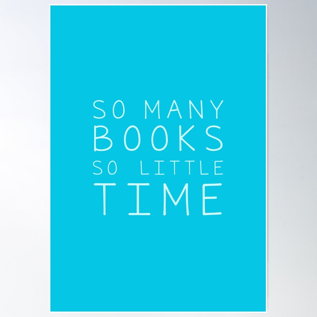 Dopaprint UNFRAMED PAPER POSTER So Many Books Poster Wall Art, Modern ...