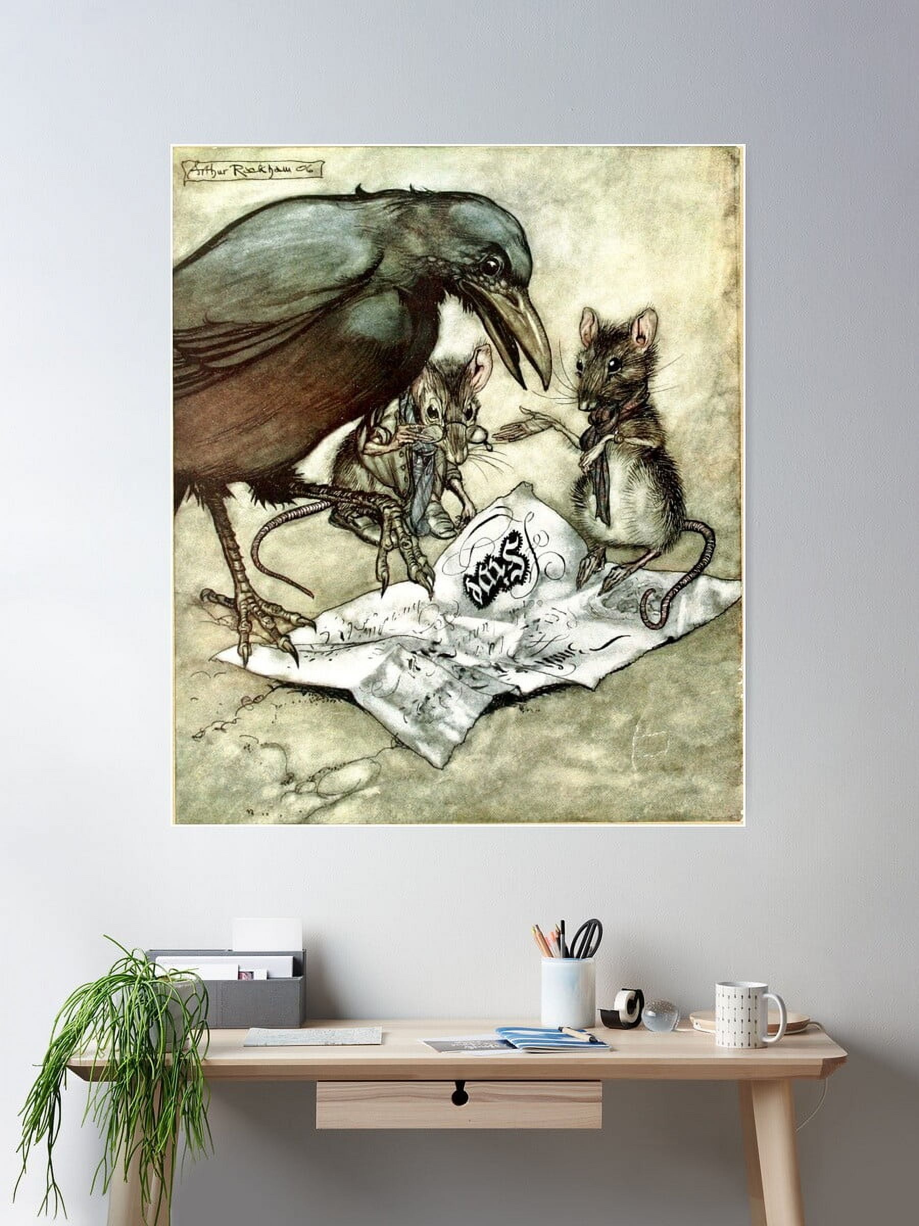 Dopaprint UNFRAMED PAPER POSTER Solomon Caw - Peter Pan In Kensington Gardens - Arthur Rackham ...