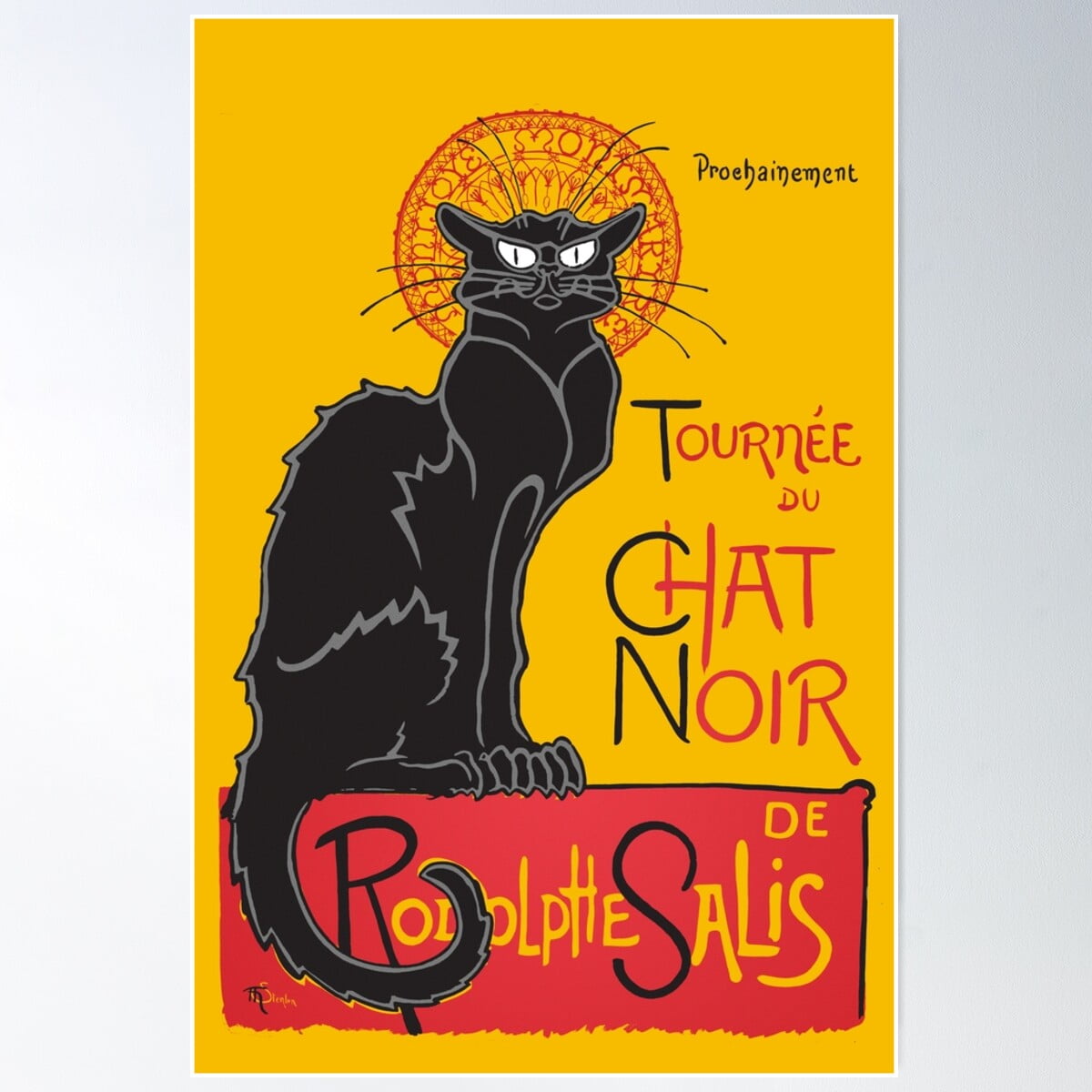 Dopaprint UNFRAMED PAPER POSTER Souvenir Le Chat Noir Black Cat Classic ...