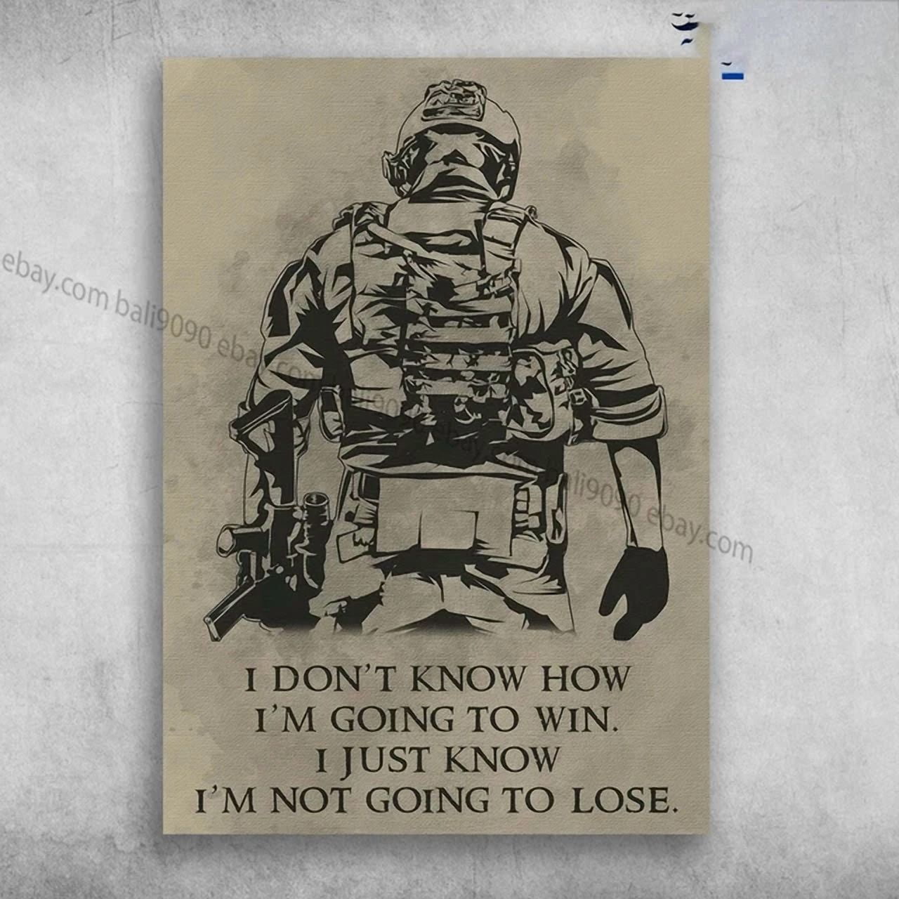 Dopaprint UNFRAMED PAPER POSTER Special Forces Soldier - I Don'T Know ...