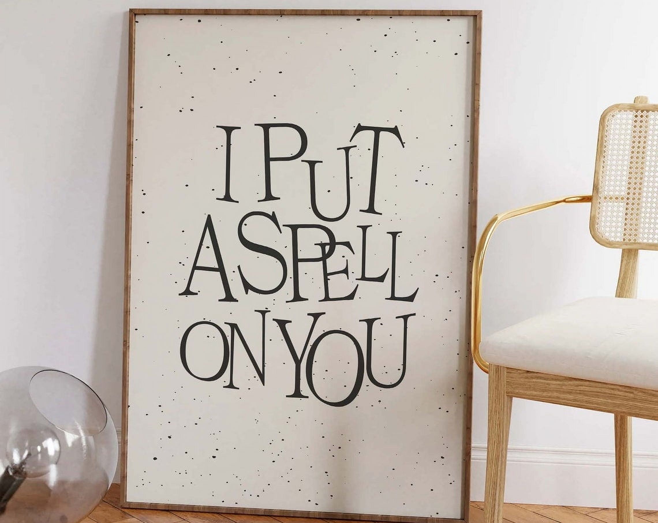 Dopaprint UNFRAMED PAPER POSTER Spell Print, Art, Minimal White Wall ...
