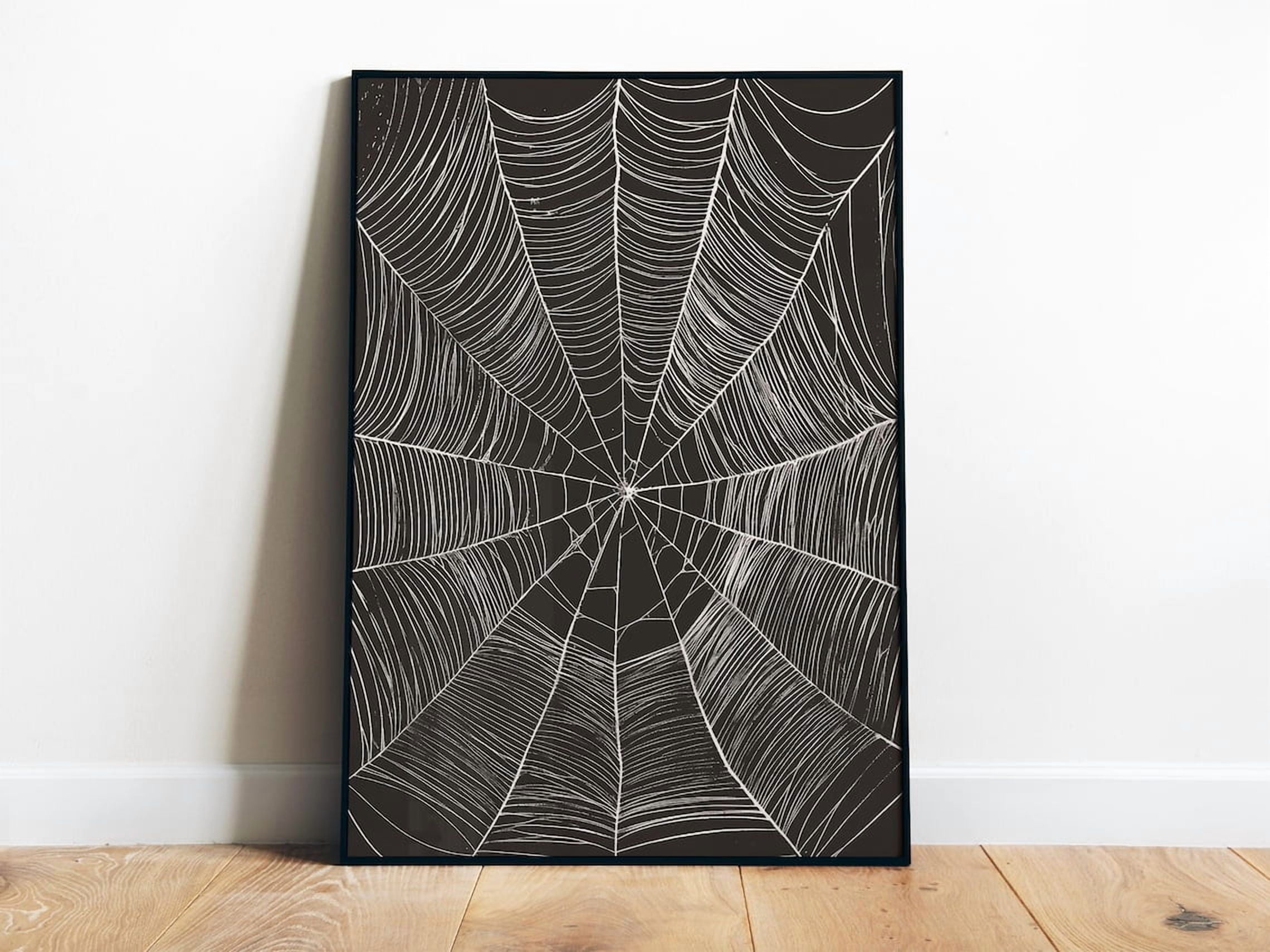 Dopaprint UNFRAMED PAPER POSTER Spider Web Print Retro Wall Art Decor ...