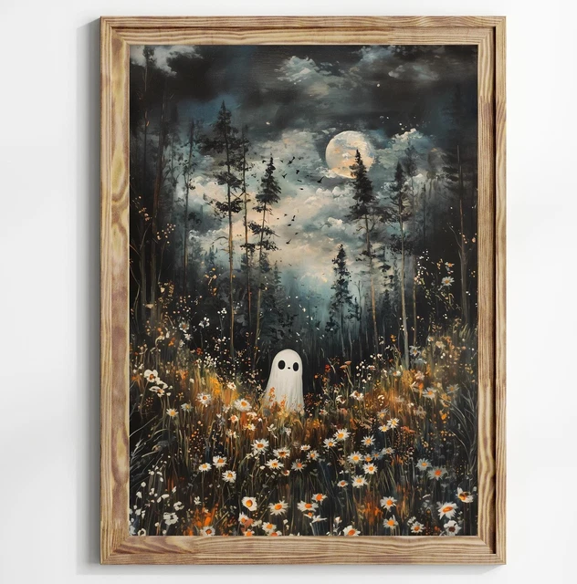 Dopaprint UNFRAMED PAPER POSTER Spooky Forest Ghost Poster, Hal.Low.Een ...