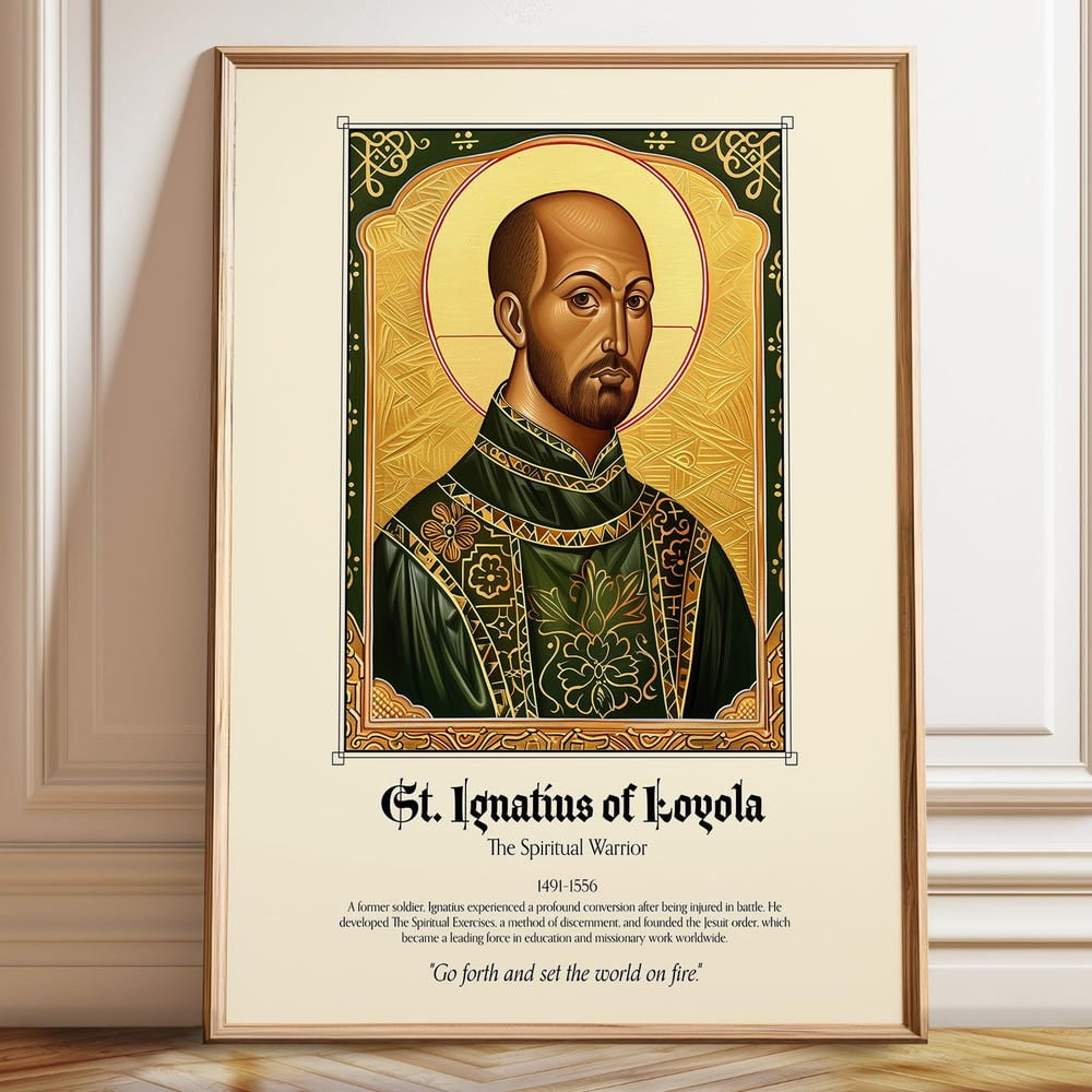 Dopaprint UNFRAMED PAPER POSTER St. Ignatius Of Loyola Wall Art Jesuit ...
