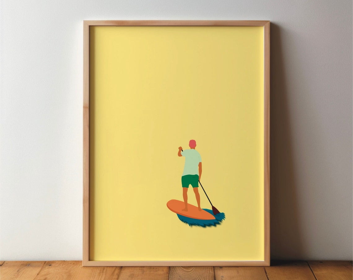 Dopaprint UNFRAMED PAPER POSTER Stand Up Paddle, Sup Poster - Sports ...