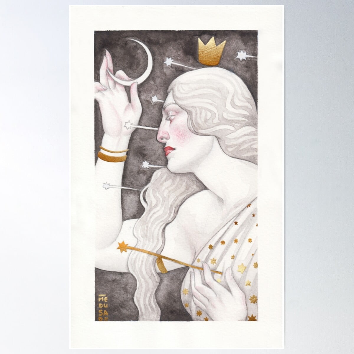 Dopaprint UNFRAMED PAPER POSTER Starry Night Allegory Poster Wall Art ...