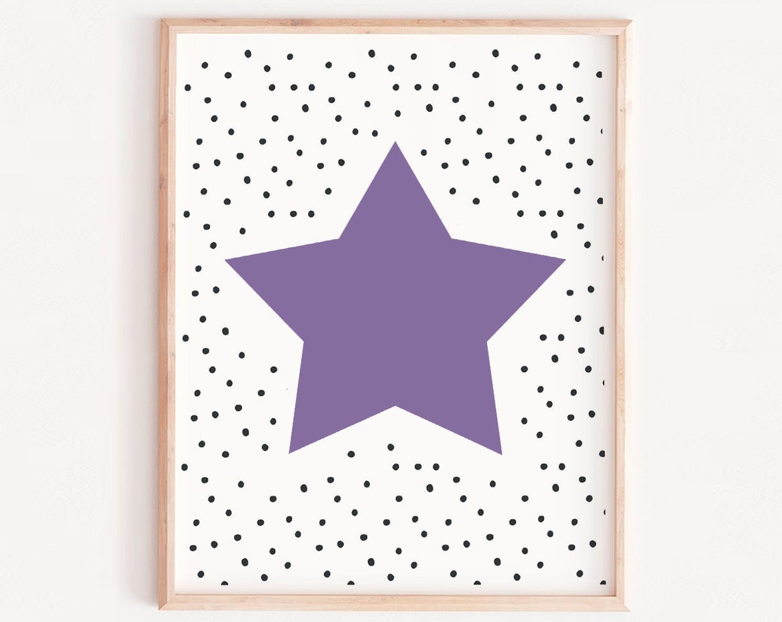 Dopaprint UNFRAMED PAPER POSTER Stars Art Print Girls Painting Star ...