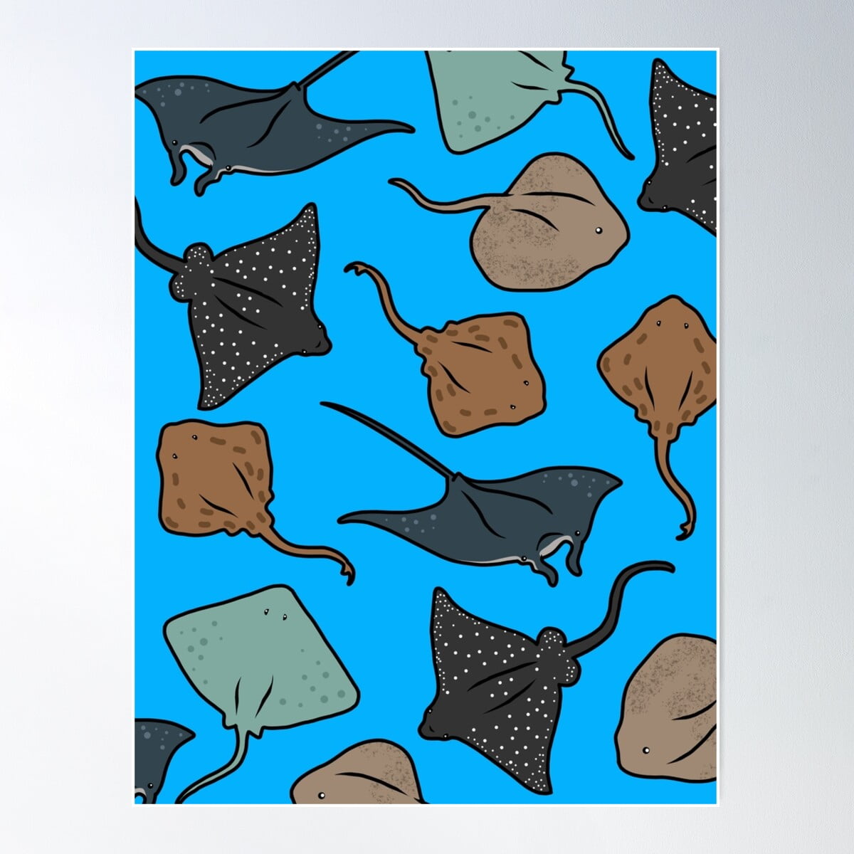 Dopaprint UNFRAMED PAPER POSTER Stingray Gifts Underwater World ...