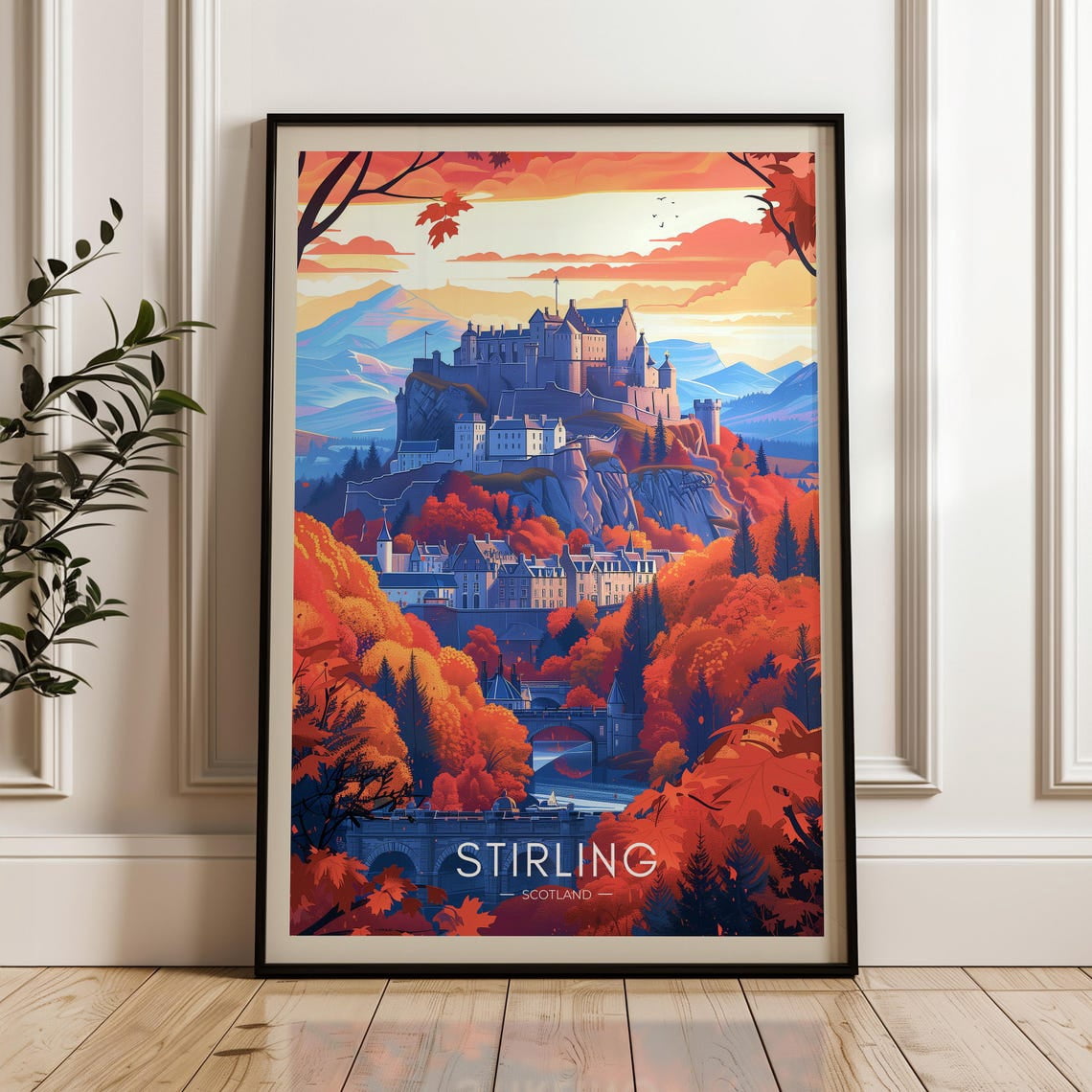 Dopaprint UNFRAMED PAPER POSTER Stirling Travel Poster - Scotland Wall ...
