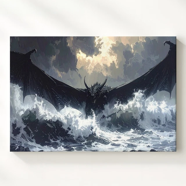 Dopaprint UNFRAMED PAPER POSTER Stormborn Dragon Posterblack Dragon ...