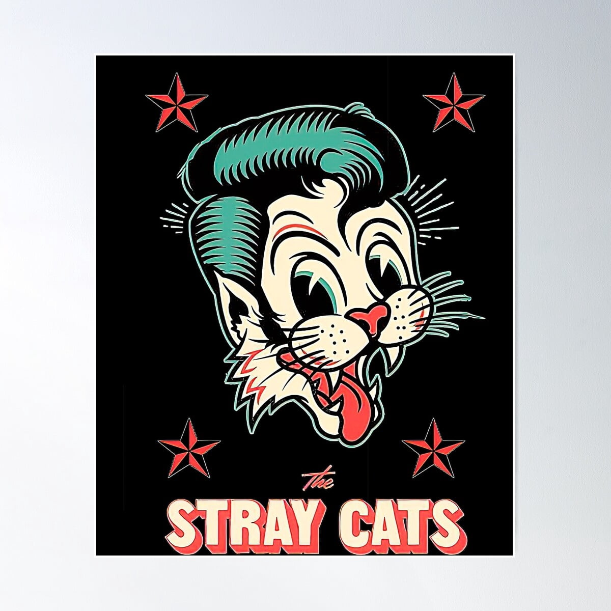 Dopaprint UNFRAMED PAPER POSTER Stray Cats Poster Wall Art, Modern Wall ...