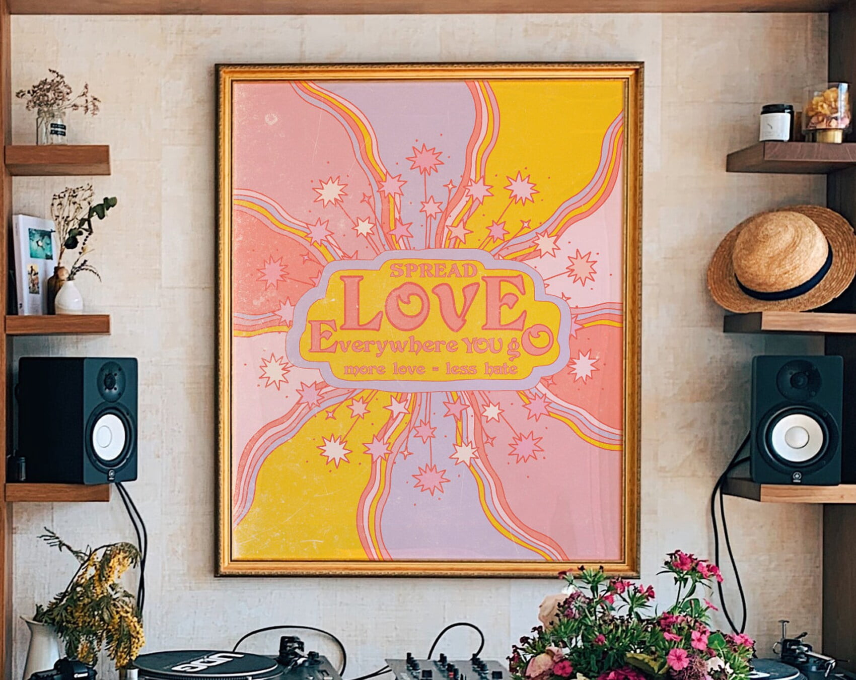 Dopaprint UNFRAMED PAPER POSTER Summer Of Love Poster, Hippie 60S Home ...
