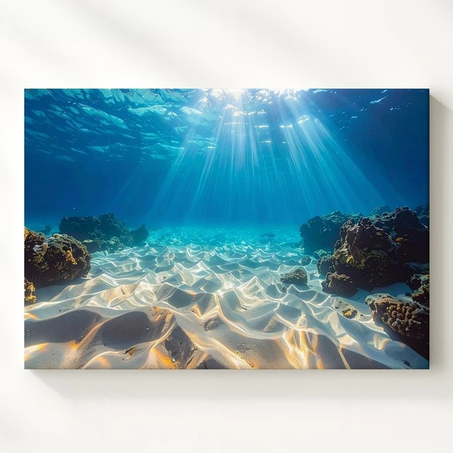 Dopaprint UNFRAMED PAPER POSTER Sunlit Ocean Floor Posterserene ...