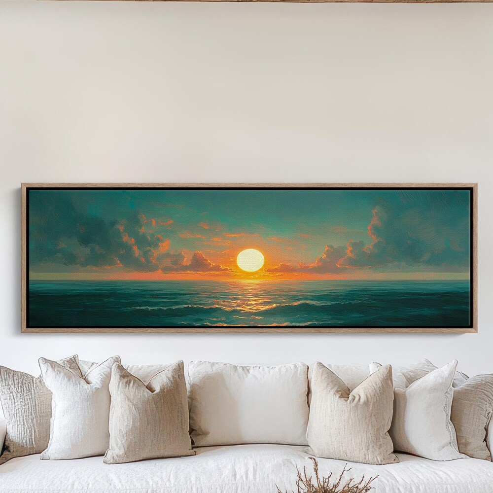 Dopaprint UNFRAMED PAPER POSTER Sunset Ocean Art Wall Art, Tranquil ...