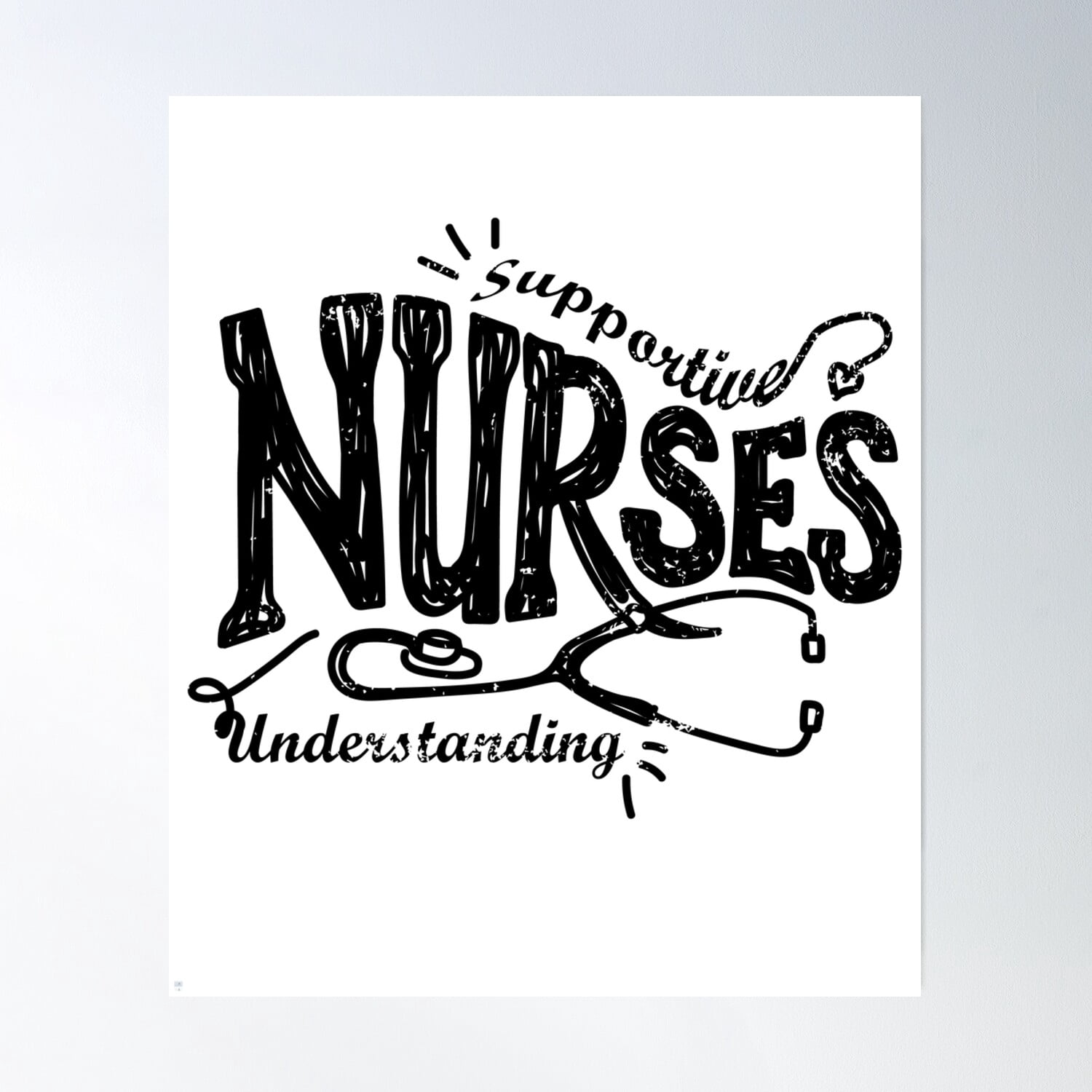 Dopaprint UNFRAMED PAPER POSTER Supportive Understanding Nurse ...