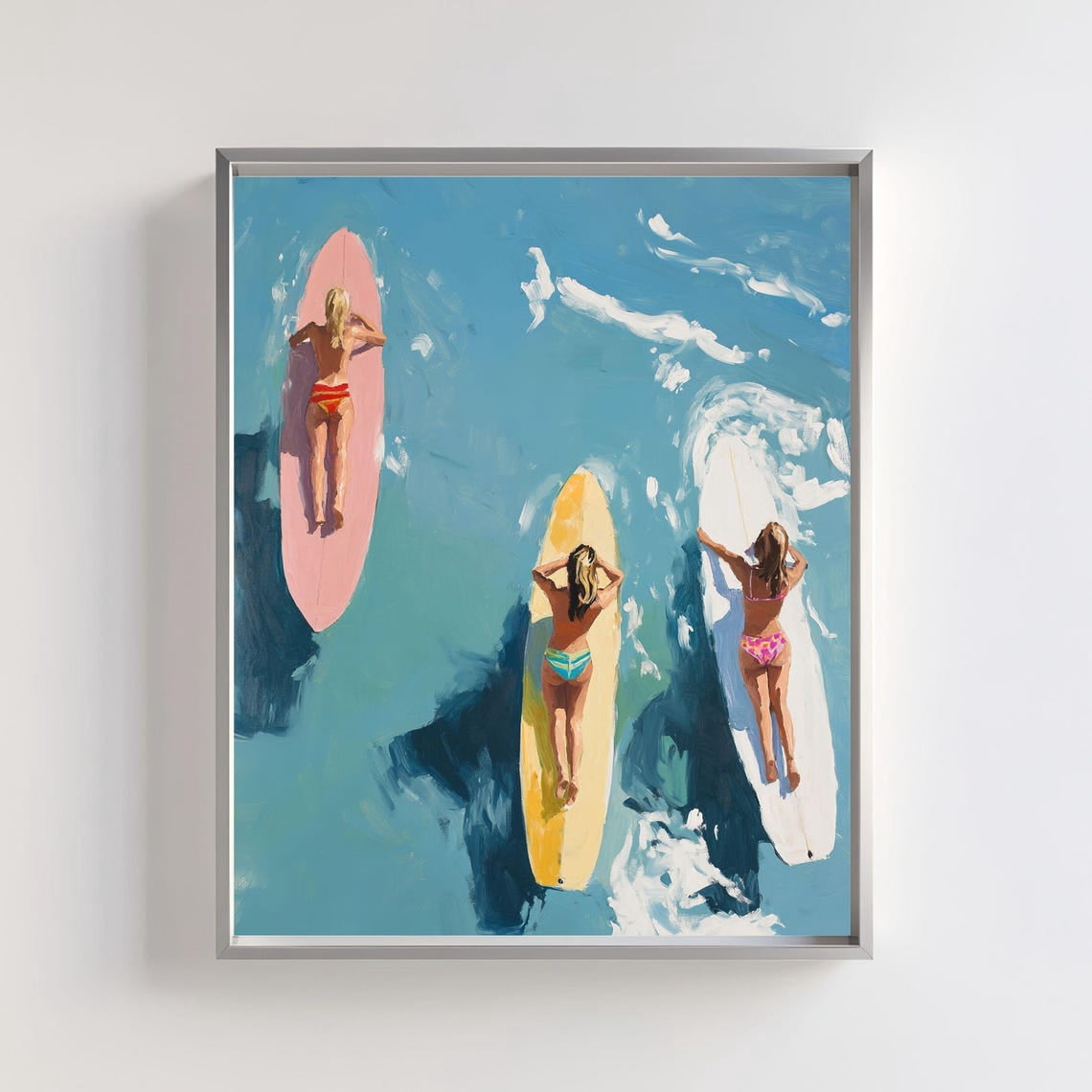 Dopaprint UNFRAMED PAPER POSTER Surf Art Print, Beach Wall Art, Surfing ...