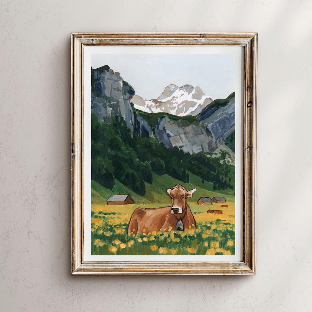 Dopaprint UNFRAMED PAPER POSTER Swiss Alps Print, Swiss Alps Landscape ...